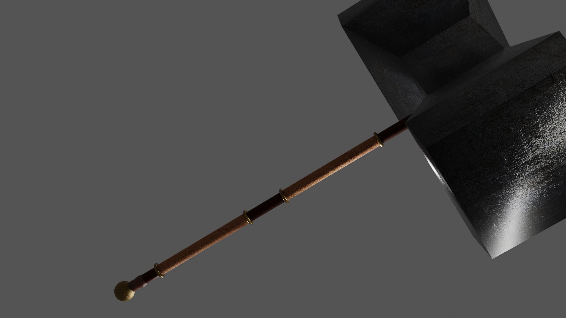 3D simple warhammer hammer - TurboSquid 1654662