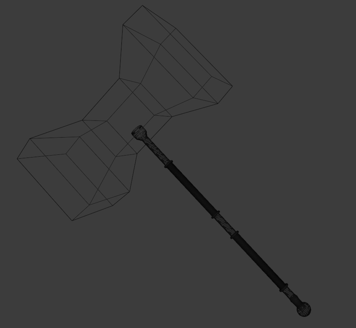 3D simple warhammer hammer - TurboSquid 1654662