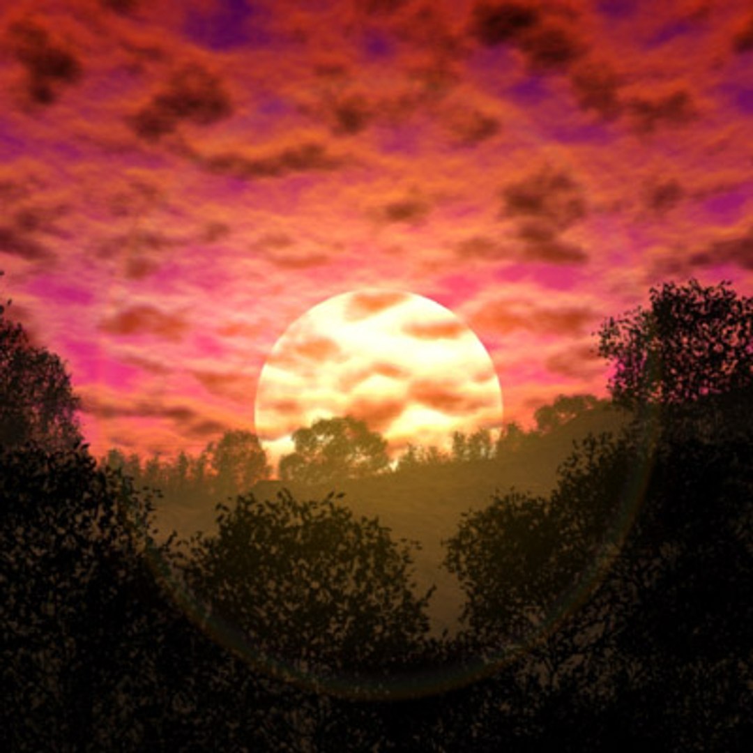 3ds Max Sunset Sun