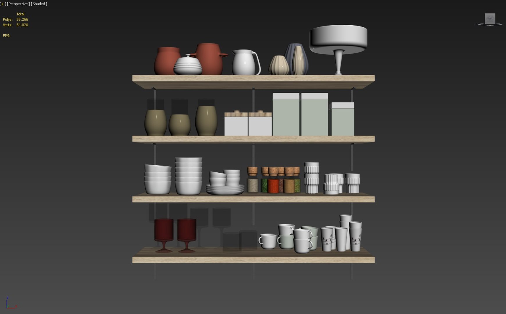 3ds max kitchen set