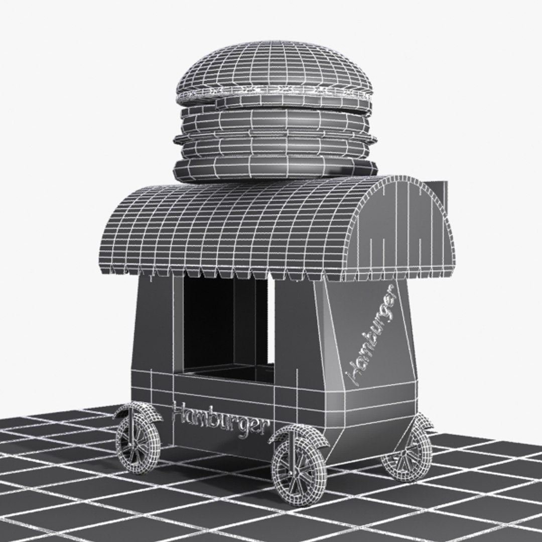 3d 3ds burger hamburger t