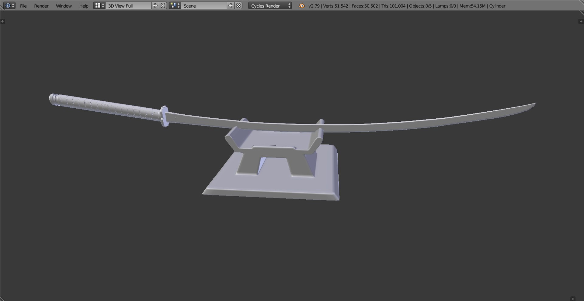3D Model Samurai Odachi - TurboSquid 1327783