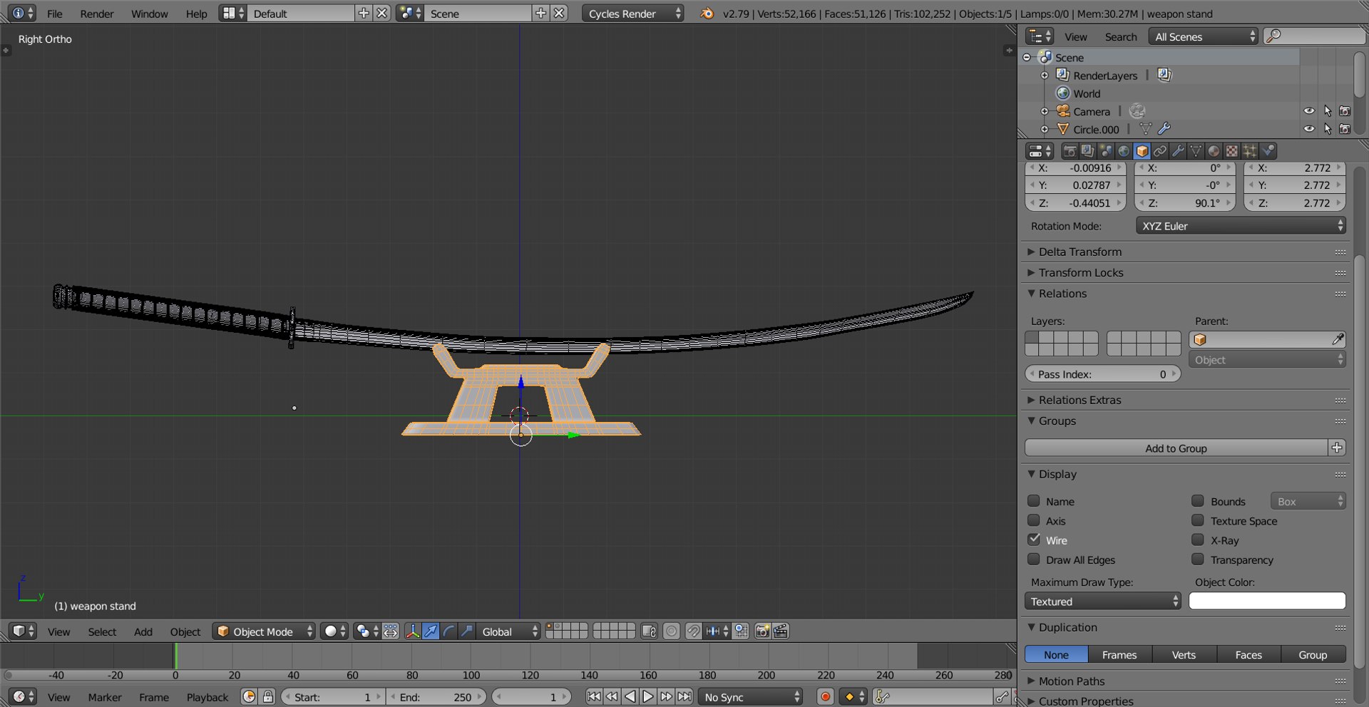 3D Model Samurai Odachi - TurboSquid 1327783