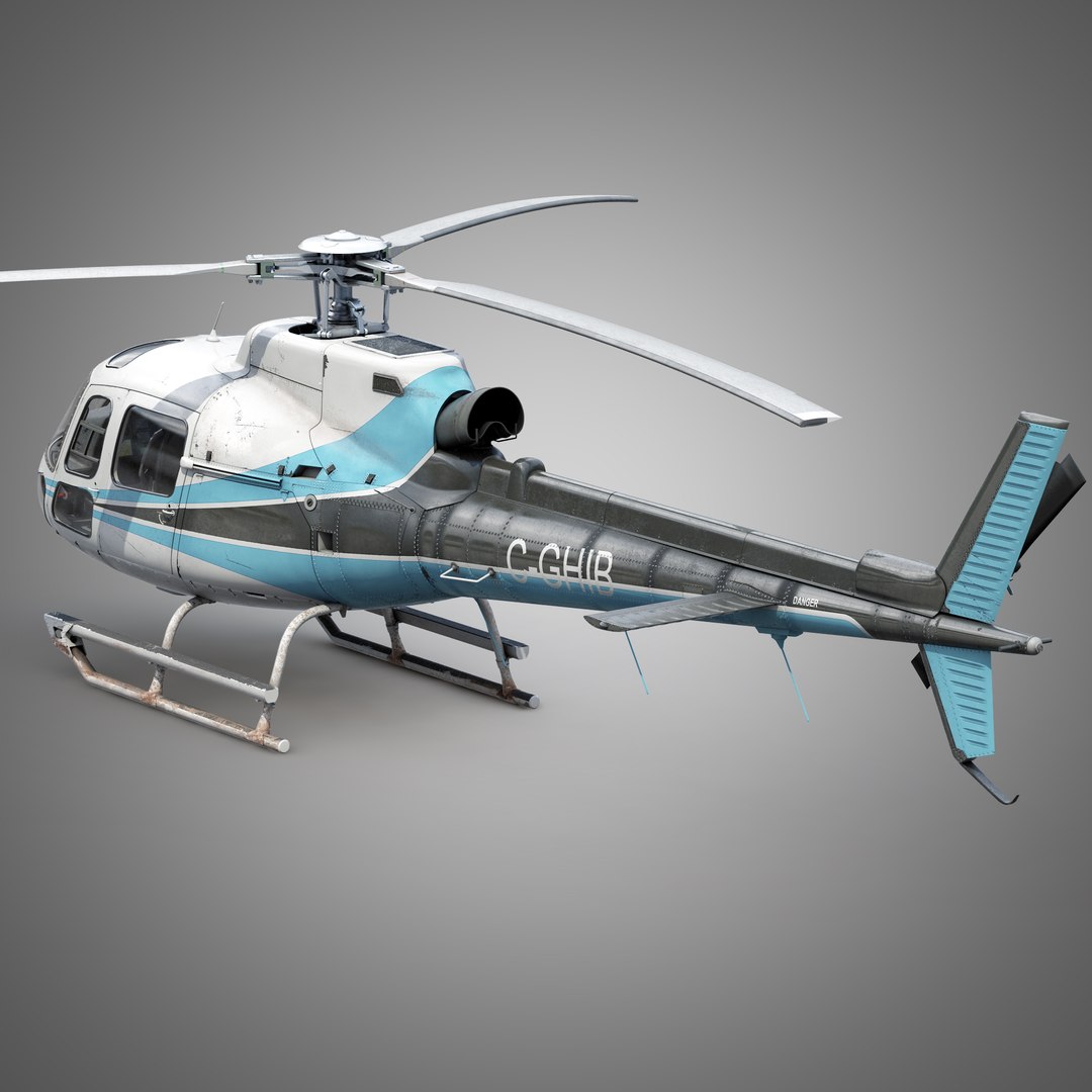 eurocopter h125 3d model