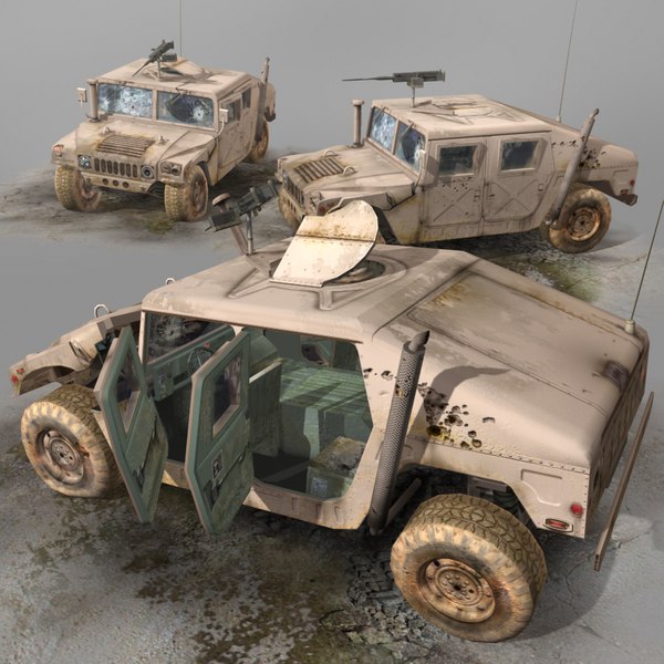 modelo 3d Humvee Wrecks - TurboSquid 435752
