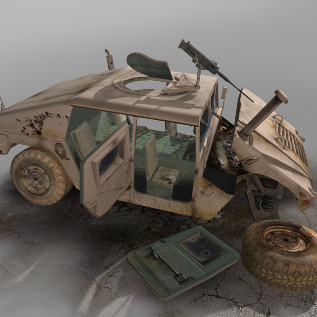 3d Model Humvee Wrecks