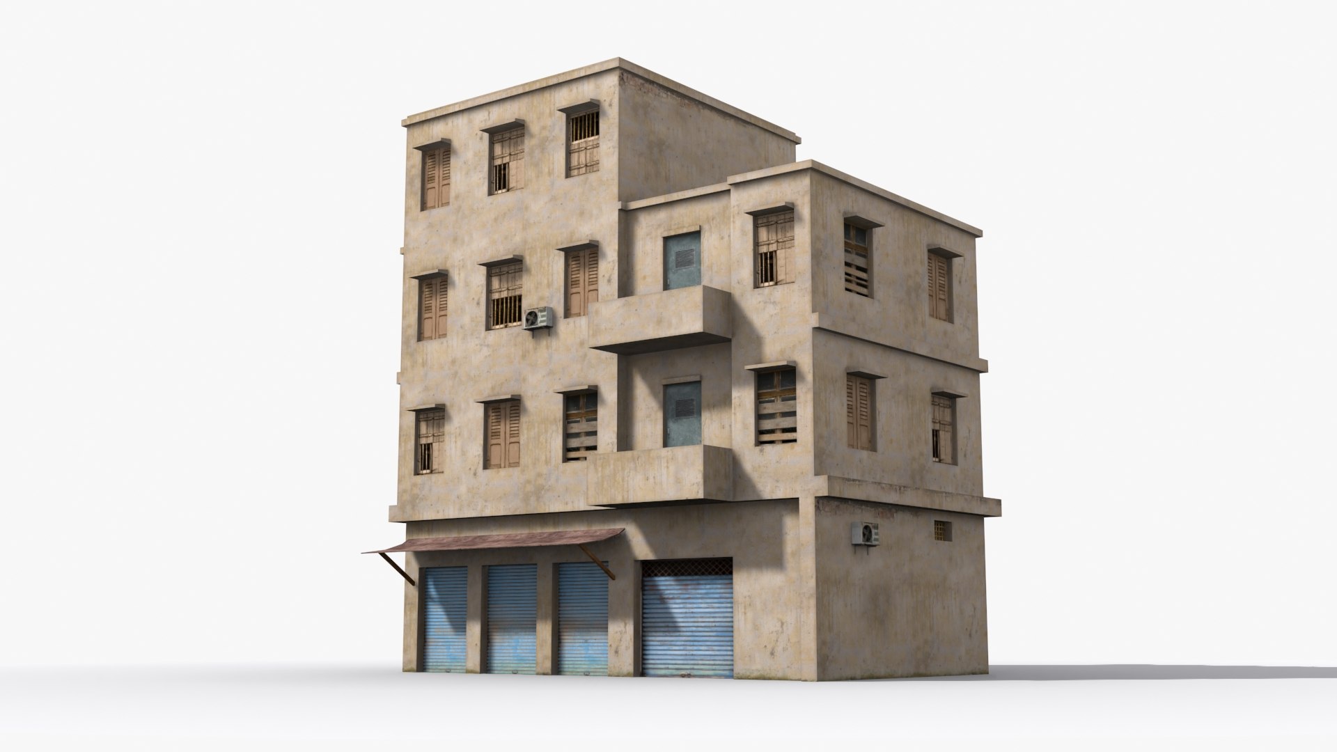 3D Arab Middle East Building X23 Model - TurboSquid 1902068