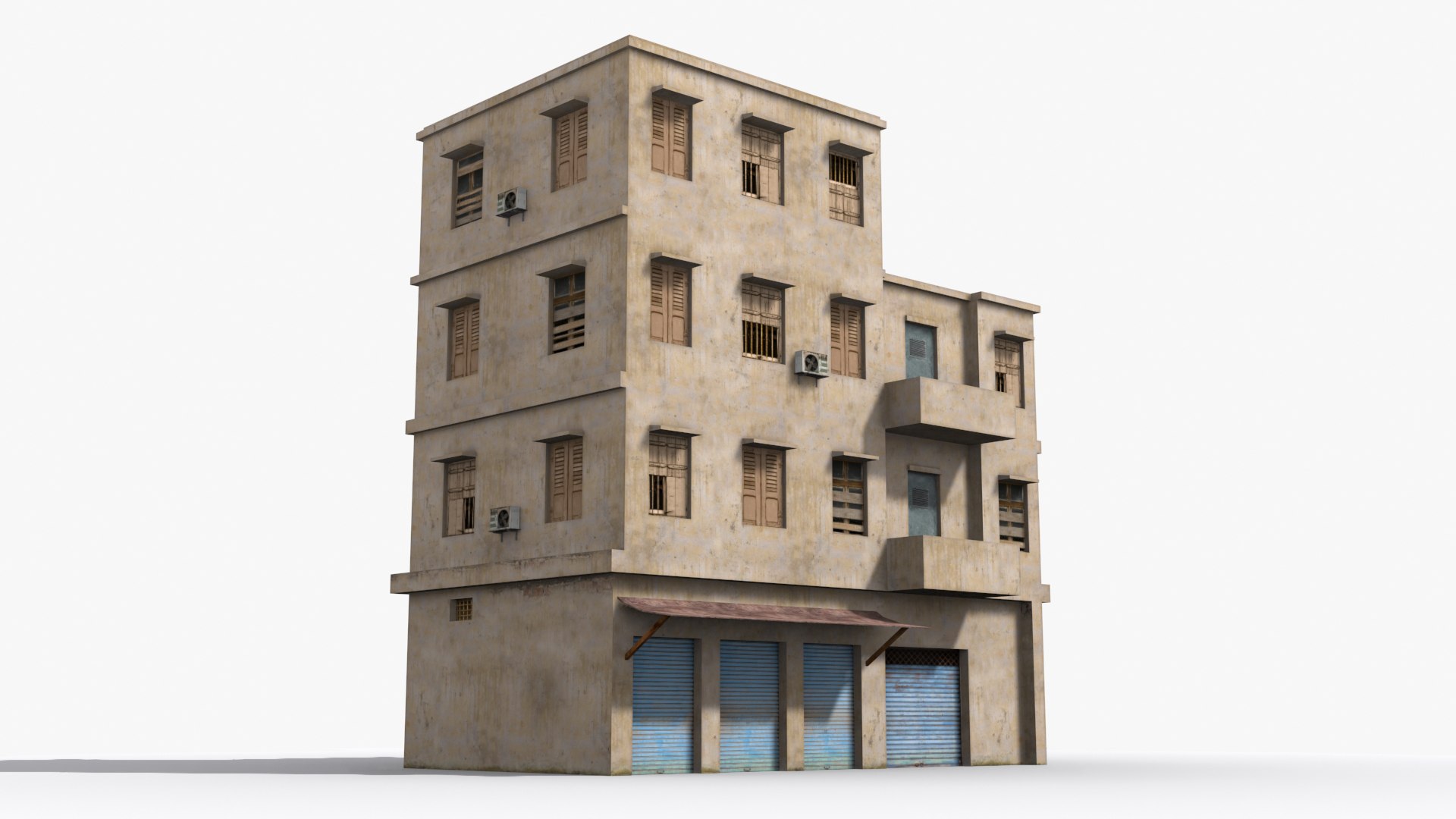 3D Arab Middle East Building X23 Model - TurboSquid 1902068