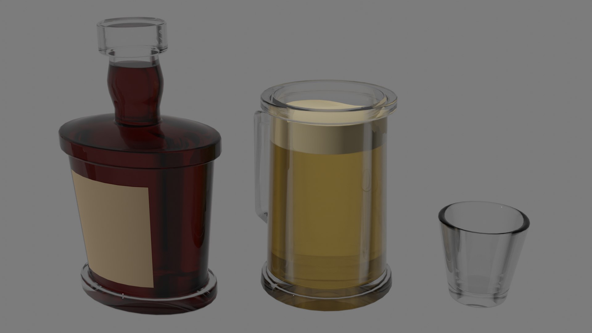 Western Bar Props 3D - TurboSquid 2036173