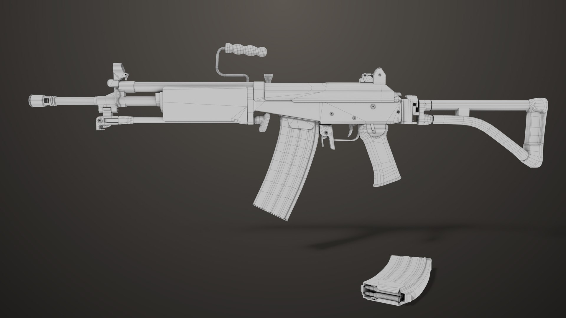4 Assault Rifle All PBR Unity UE Textures 3D Model - TurboSquid 2287682