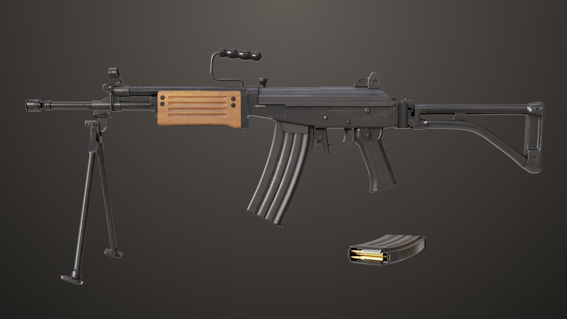 4 Assault Rifle All PBR Unity UE Textures 3D Model - TurboSquid 2287682