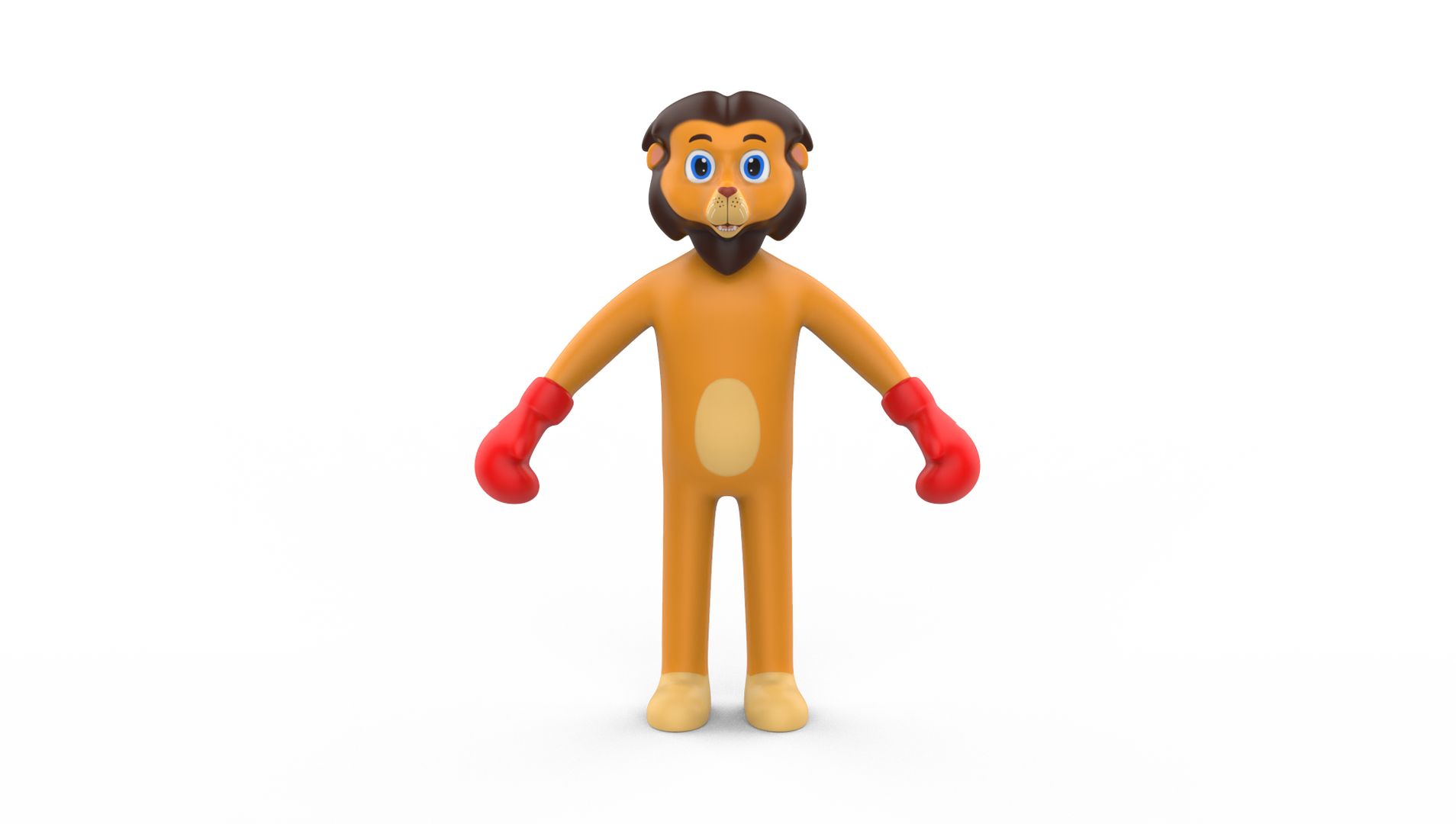 3D Boxing Lion Animal Animated Model - TurboSquid 2165918