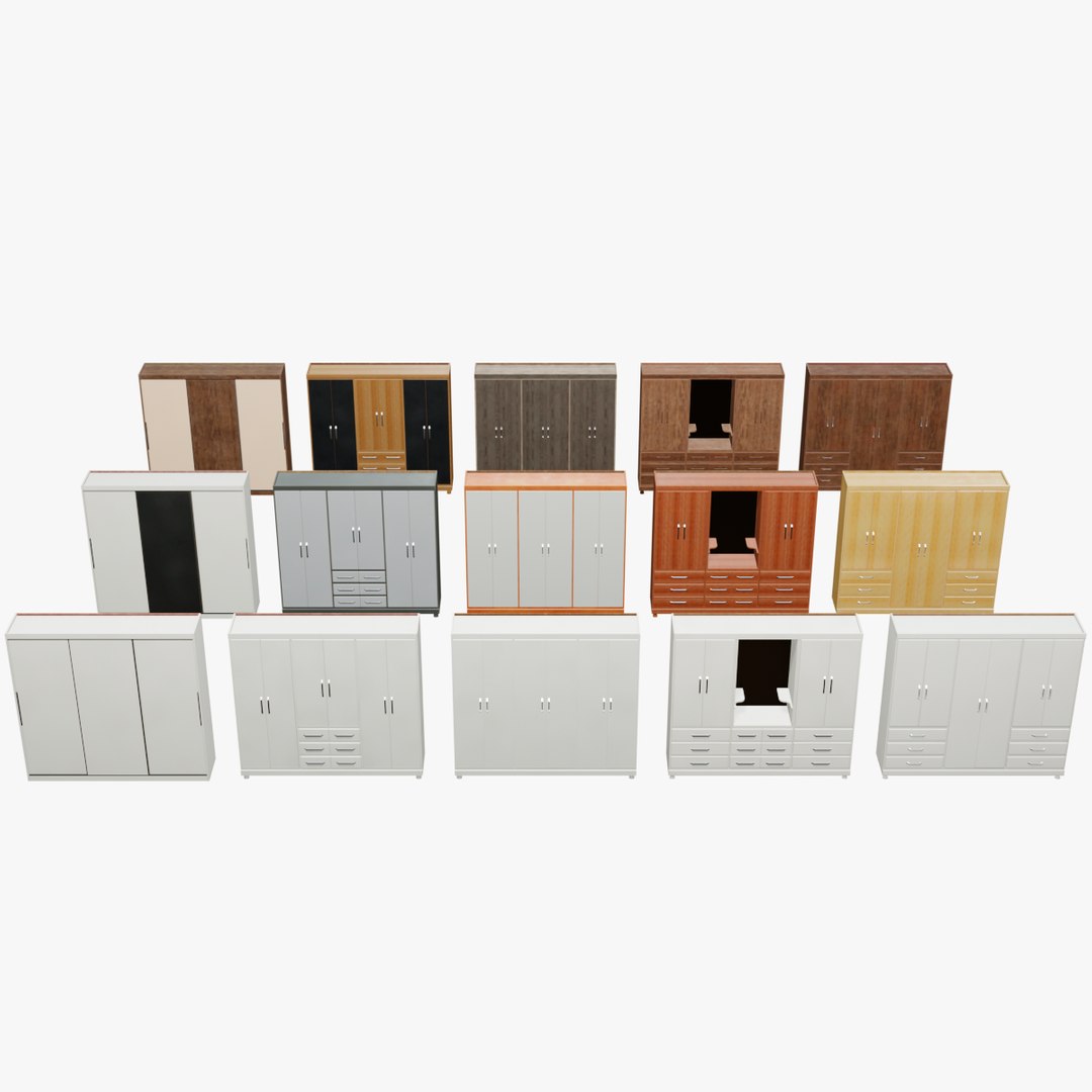 3D Closets Pack 1 - TurboSquid 2115945