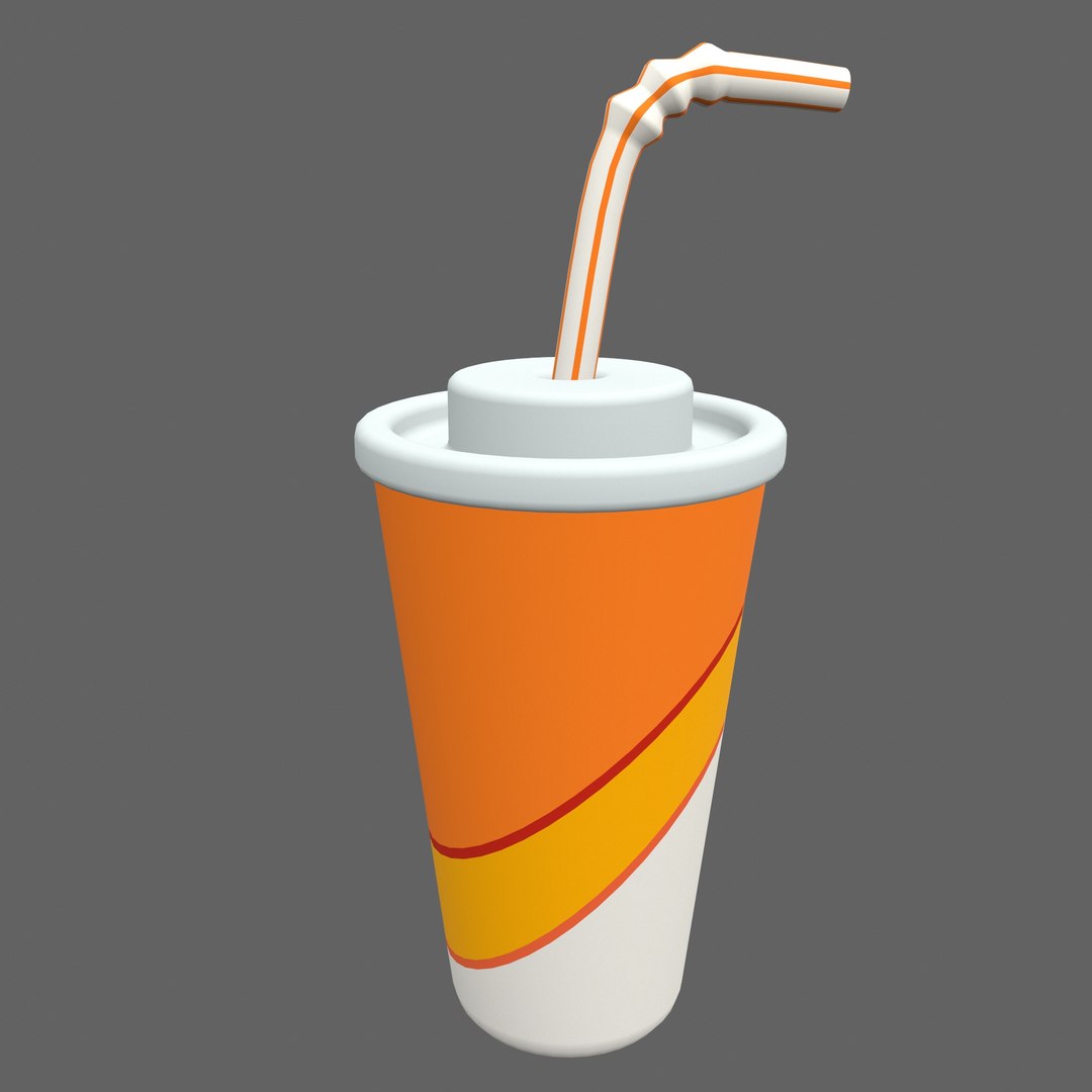 Drink Cup Yellow1 Model - TurboSquid 1967280