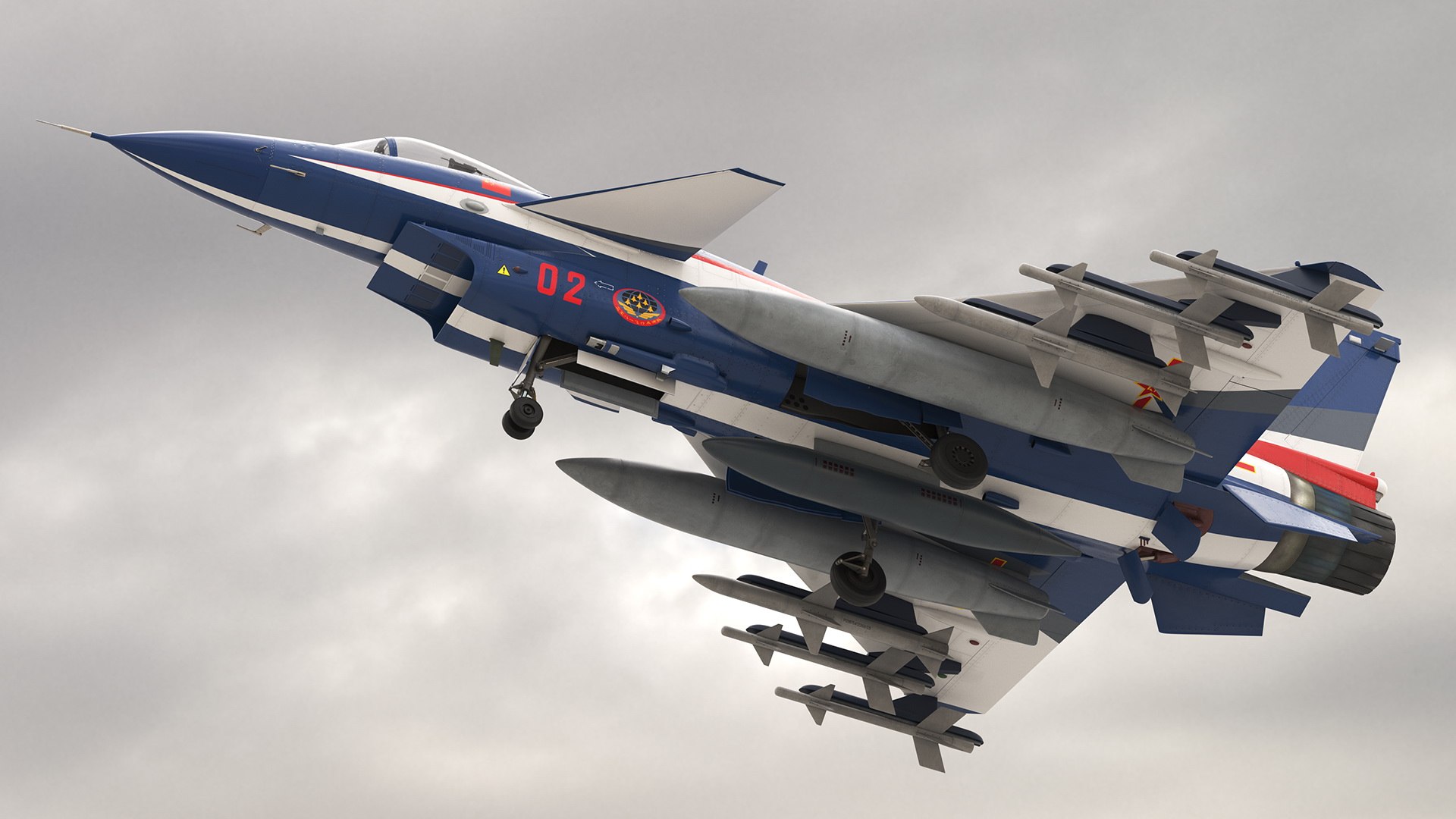 PLAAF J10 Vigorous Dragon Aerobatic Team Armament 3D model - TurboSquid ...