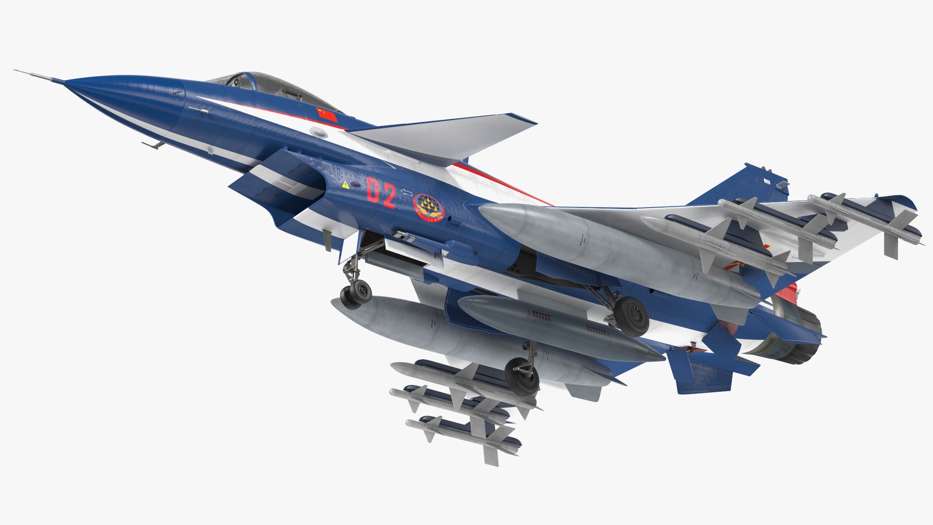 PLAAF J10 Vigorous Dragon Aerobatic Team Armament 3D model - TurboSquid ...