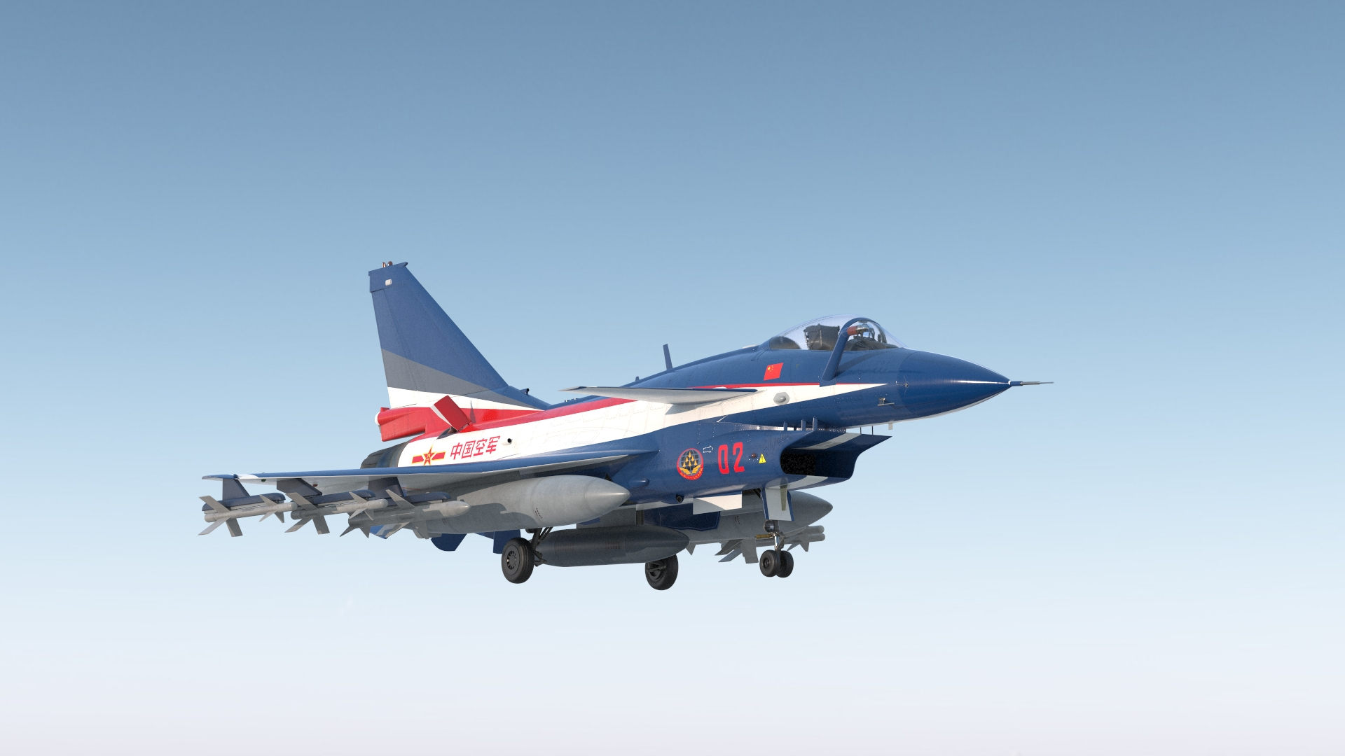 PLAAF J10 Vigorous Dragon Aerobatic Team Armament 3D model - TurboSquid ...