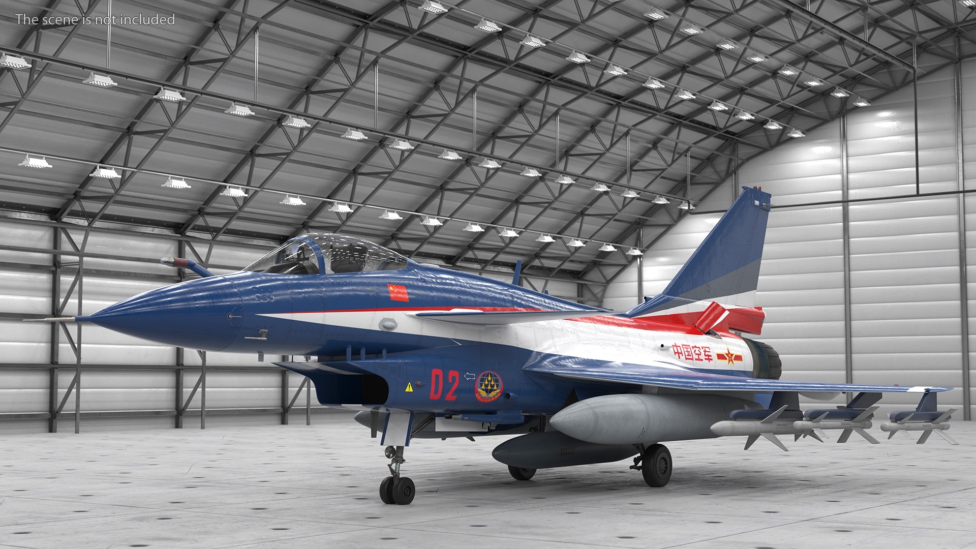 PLAAF J10 Vigorous Dragon Aerobatic Team Armament 3D model - TurboSquid ...