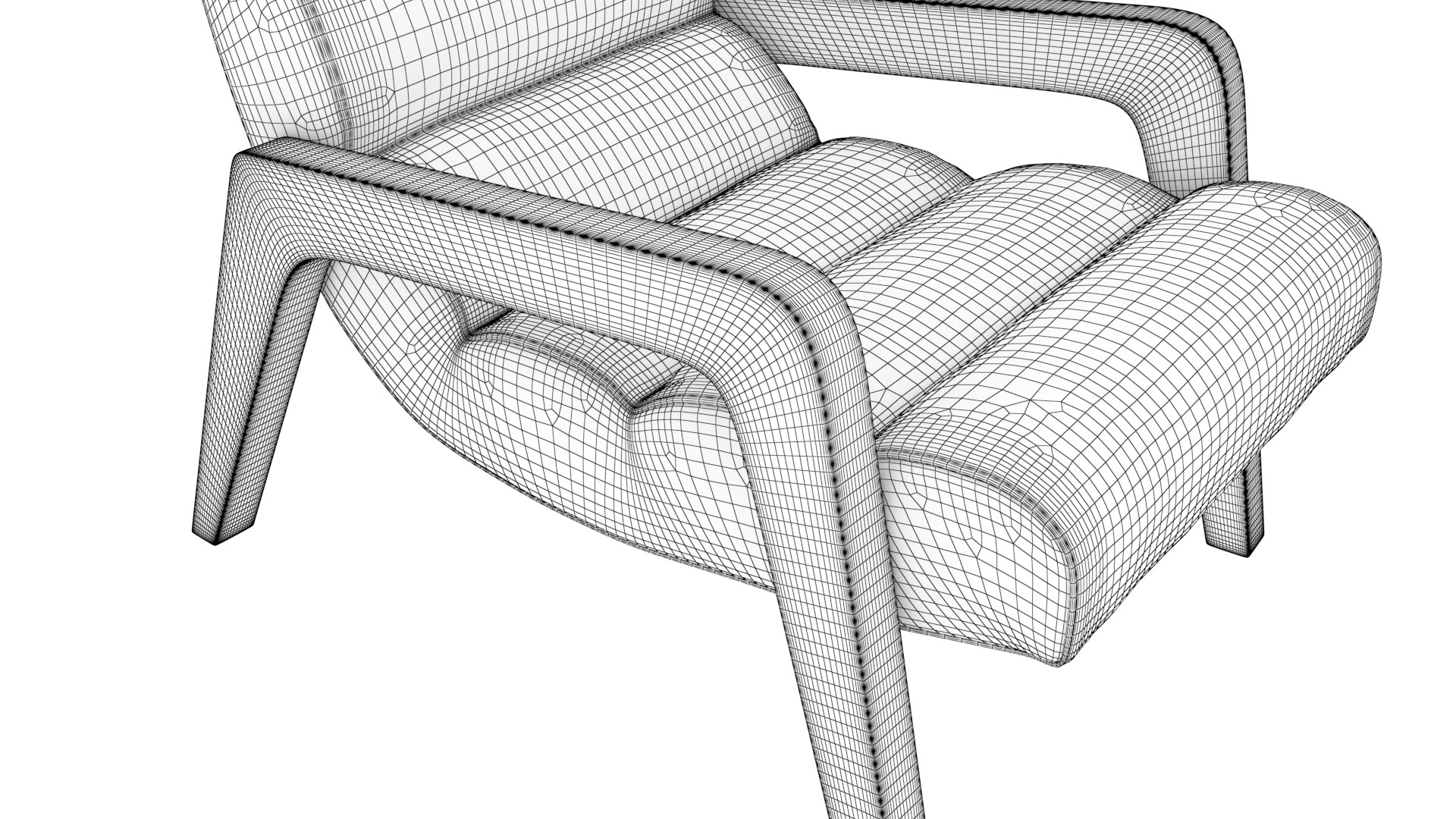 3D Modern Armchair Model - TurboSquid 2004897