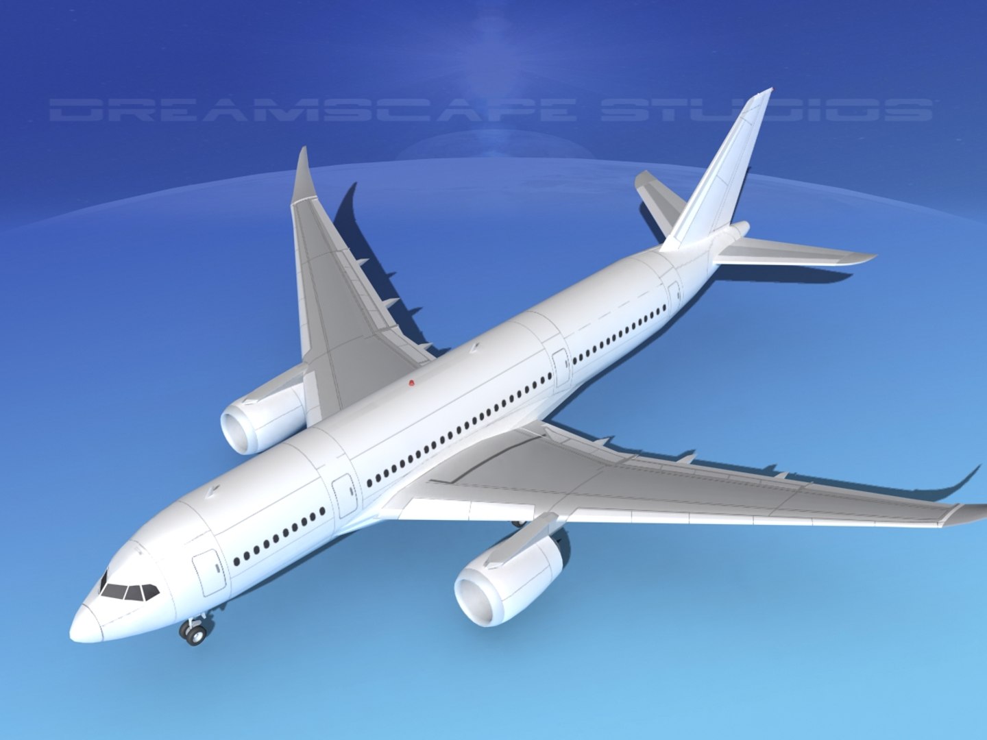 3d Airbus A350 Model
