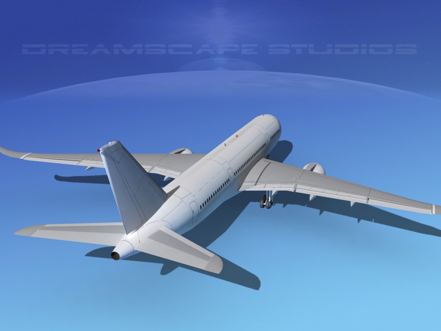 3d Airbus A350 Model