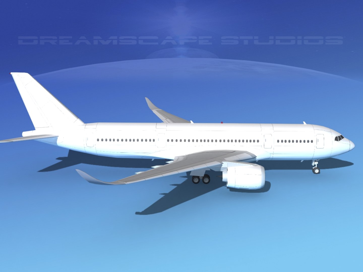 3d Airbus A350 Model