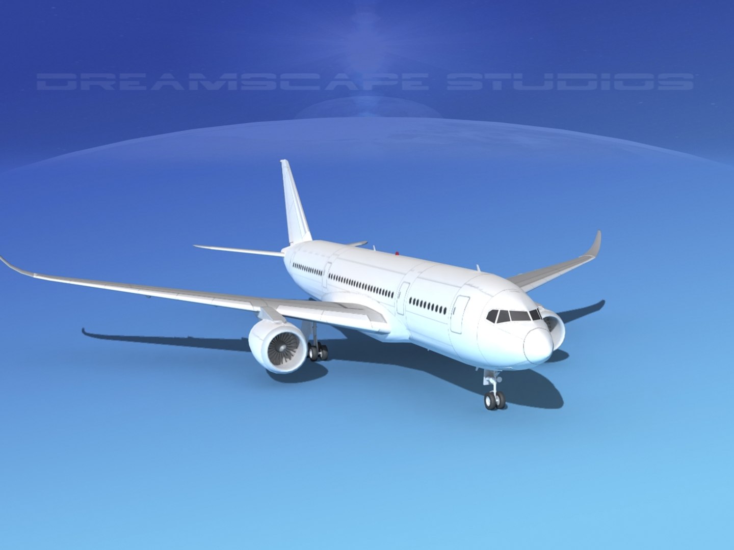 3d Airbus A350 Model