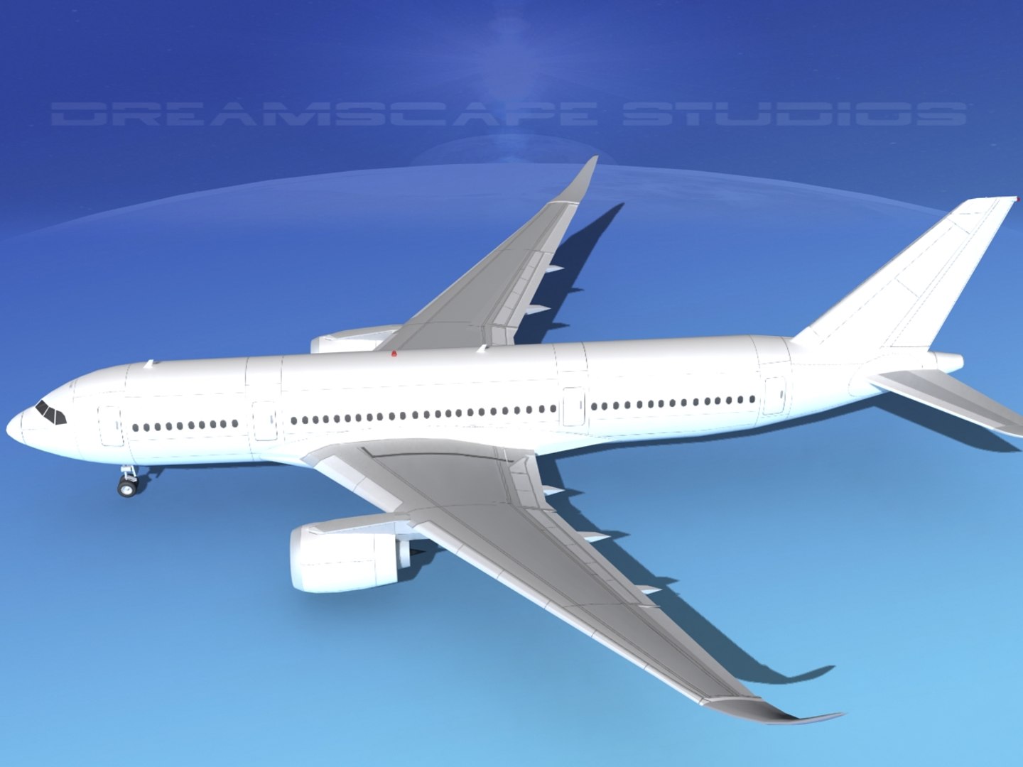 3d Airbus A350 Model