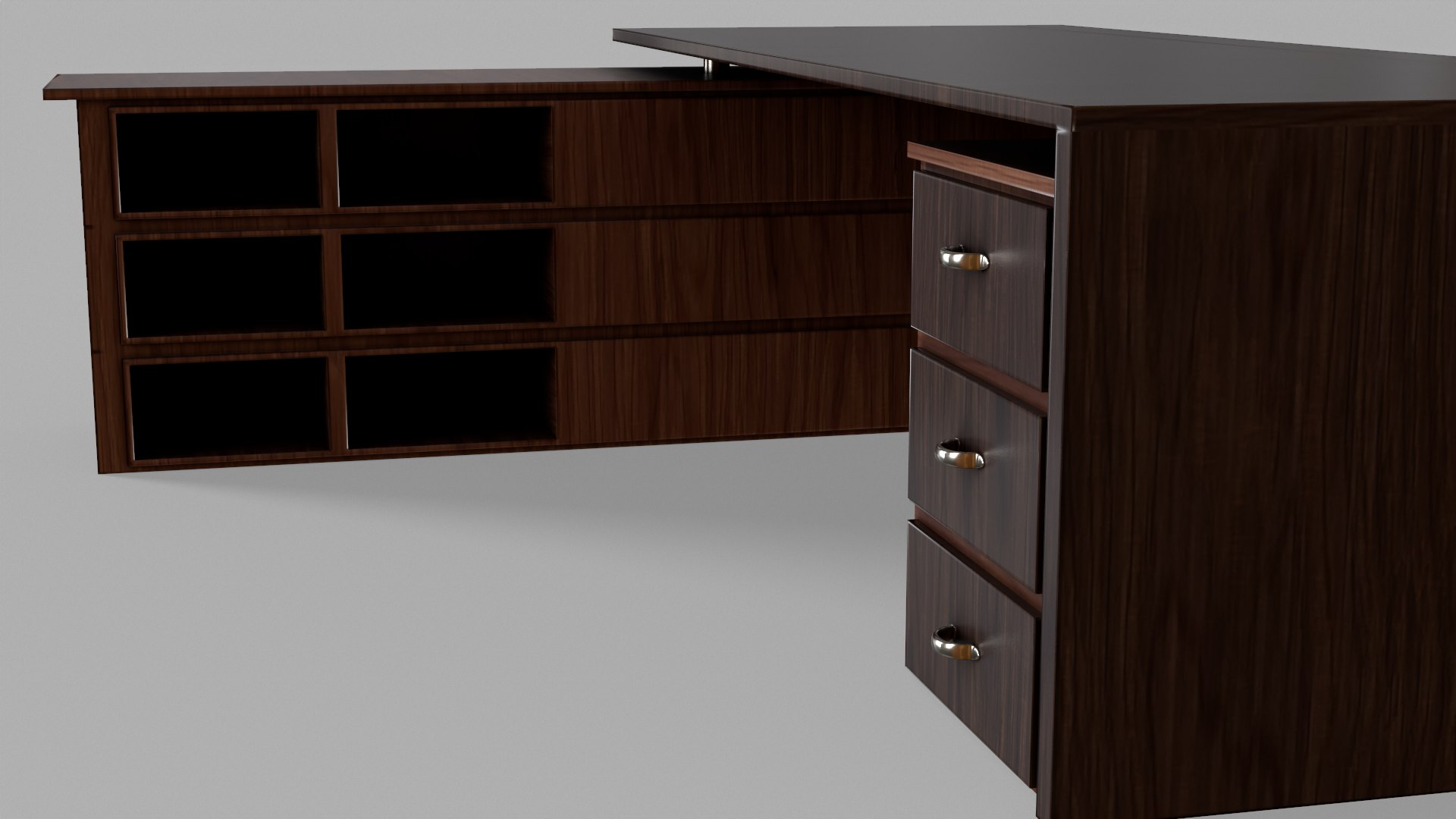 Office Table Desk - Game Ready Low-poly 3D Model 3D Model - TurboSquid ...