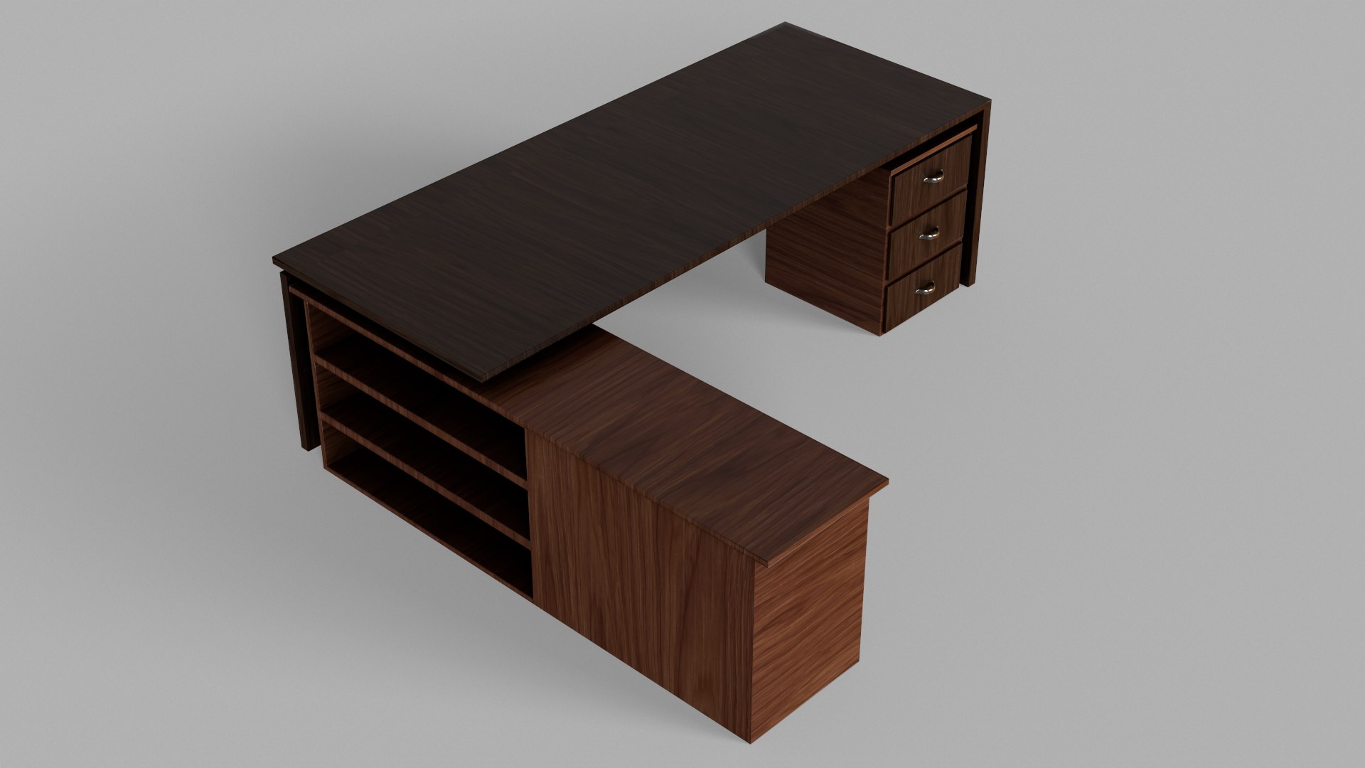 Office Table Desk - Game Ready Low-poly 3D Model 3D Model - TurboSquid ...