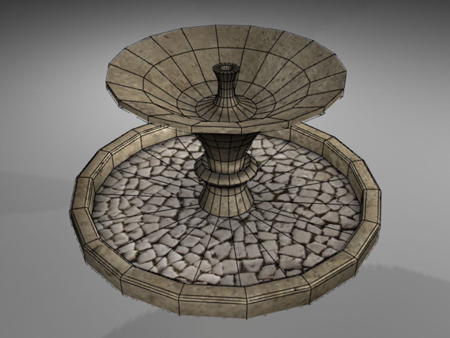 free fountain 3d model