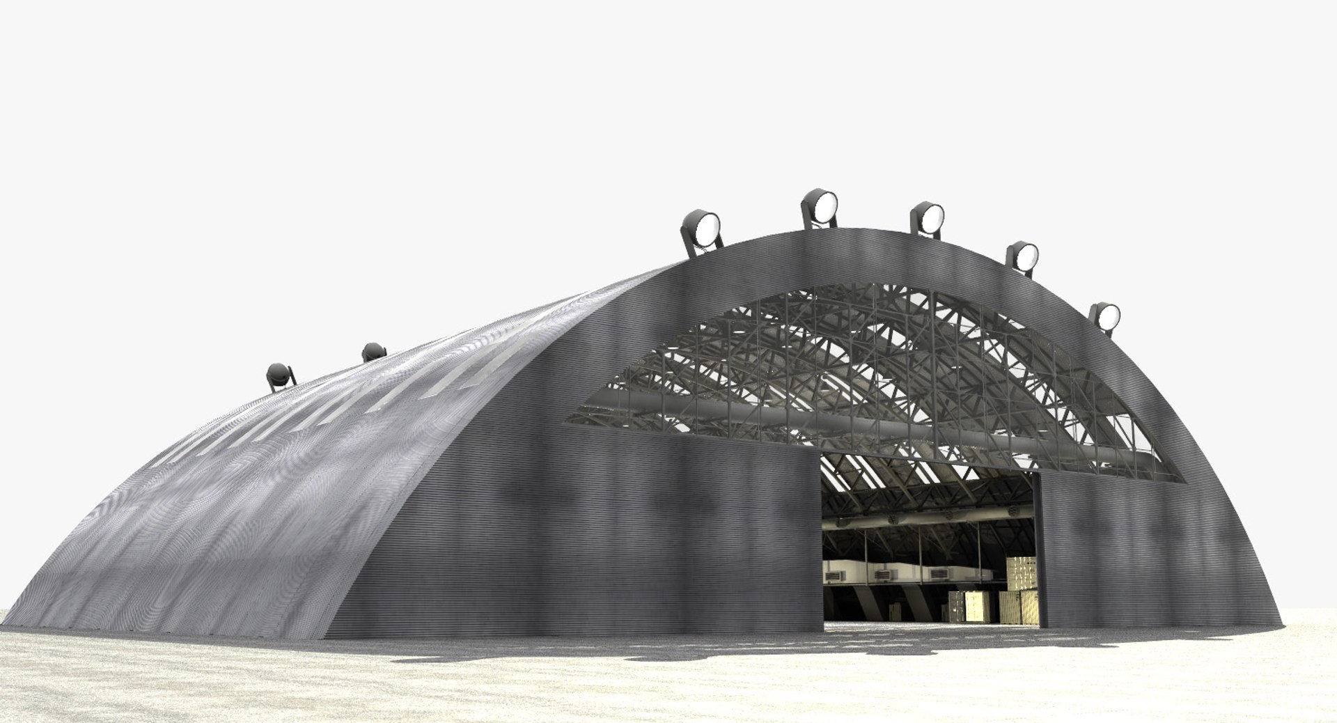 3D Aircraft Hangar Model - TurboSquid 1232118