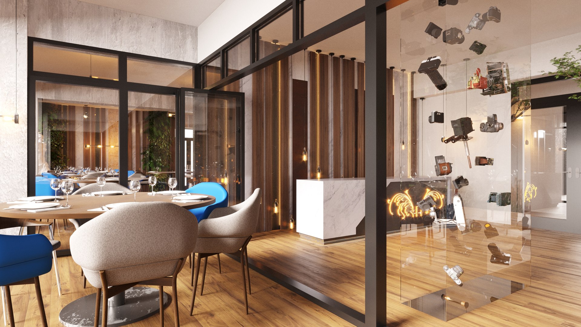 3D Model Restaurant Scene - TurboSquid 1582051