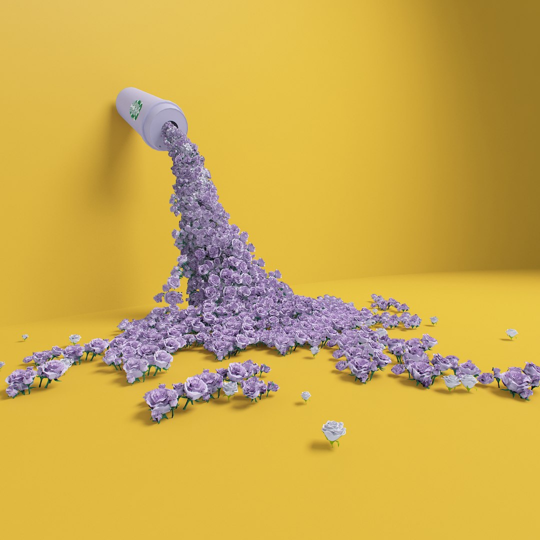 Modern Waterfall Flower Display Waterfall Flower Sea Decoration Coffee ...