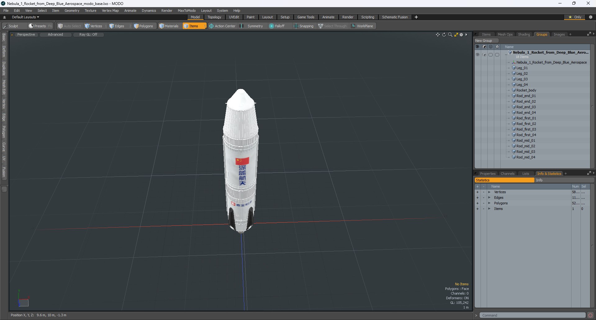 Nebula 1 Rocket From Deep Blue Aerospace 3D - TurboSquid 2329688