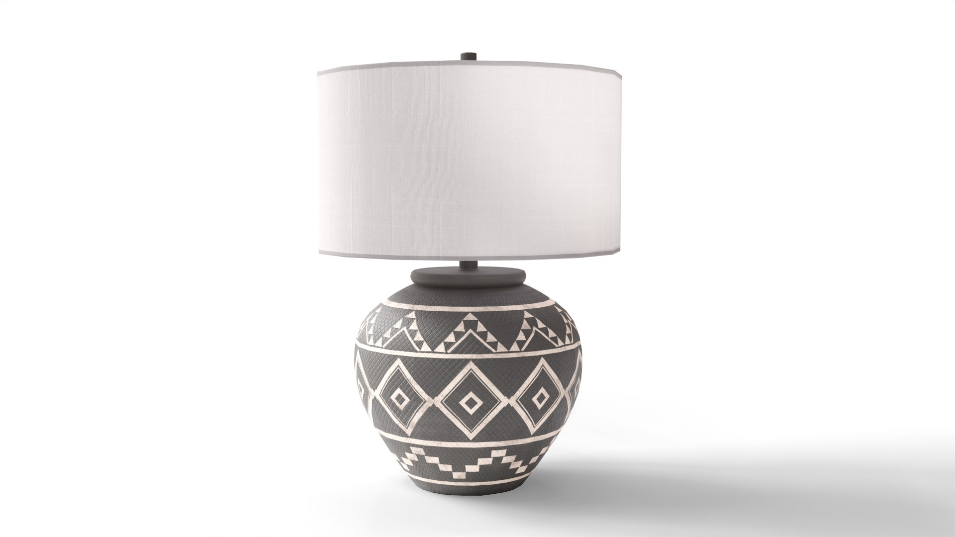 3D Collection Of 3 Low Poly Decorative Table Lamp - TurboSquid 2124522
