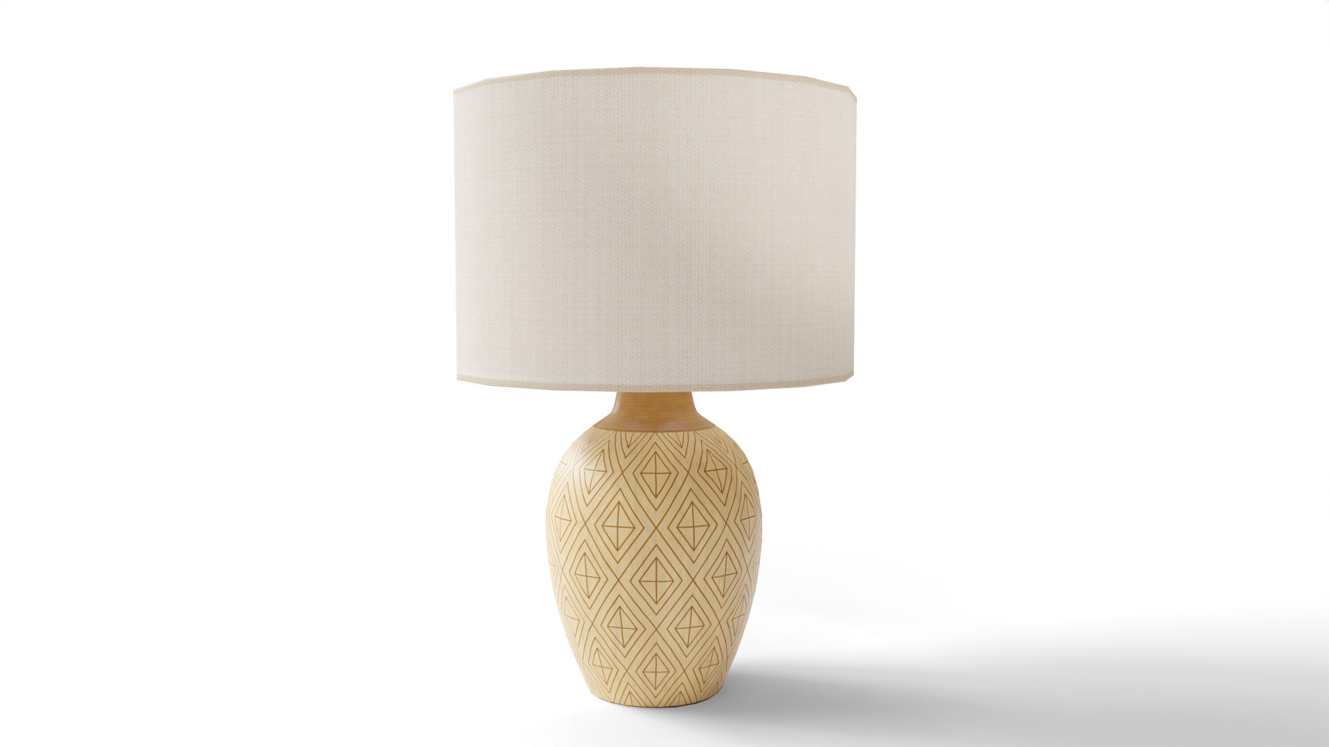 3D Collection Of 3 Low Poly Decorative Table Lamp - TurboSquid 2124522