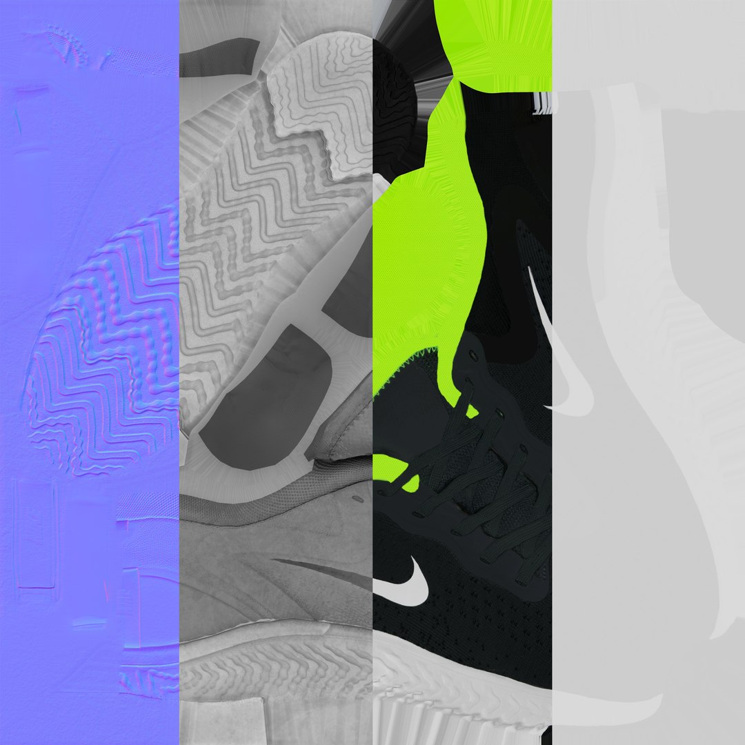 Male nike sneakers 04 3D model - TurboSquid 1654975