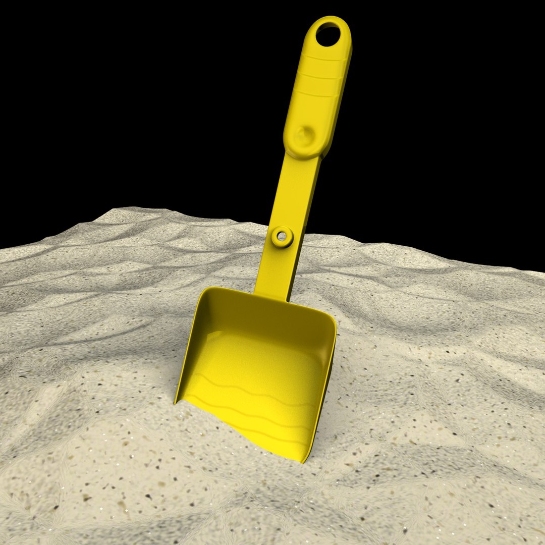 plastic toy shovel 3d c4d