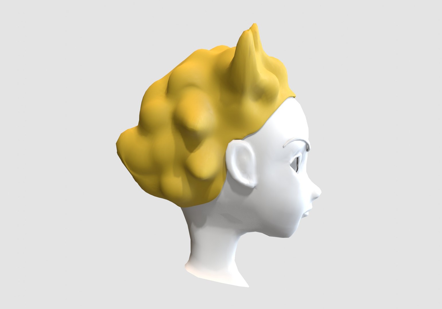 Short Messy Hairstyle 3D Model - TurboSquid 1929954