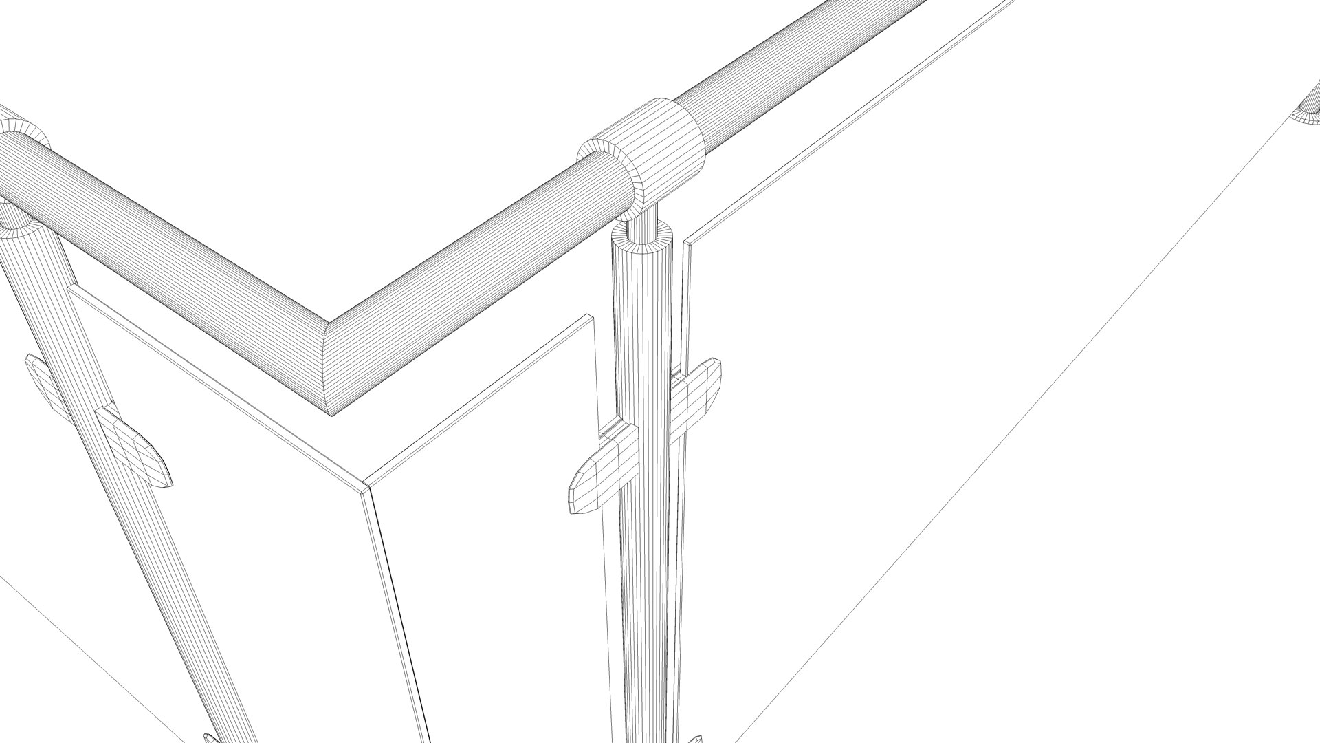 3D Glass Railings - TurboSquid 2092647