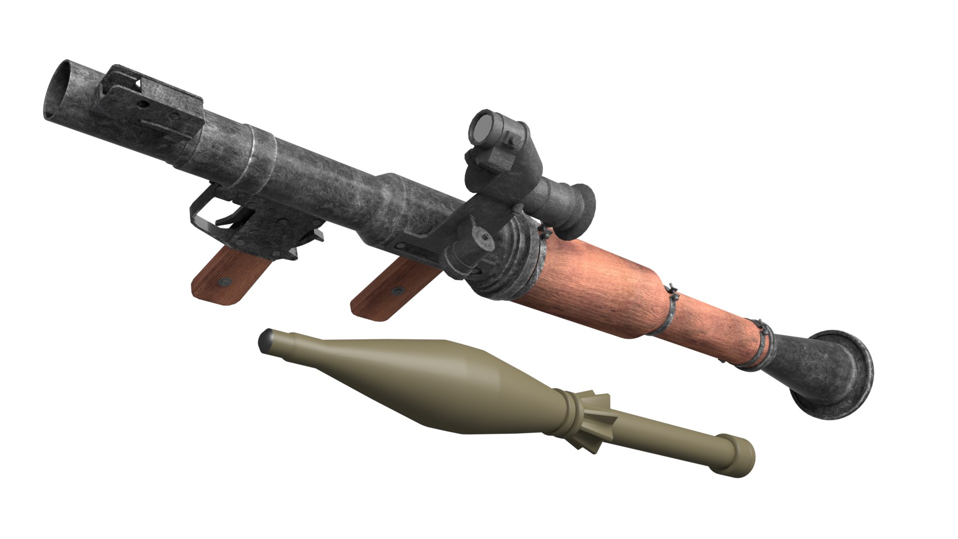 Old Rpg-7 Optical Sight Model - TurboSquid 1271744