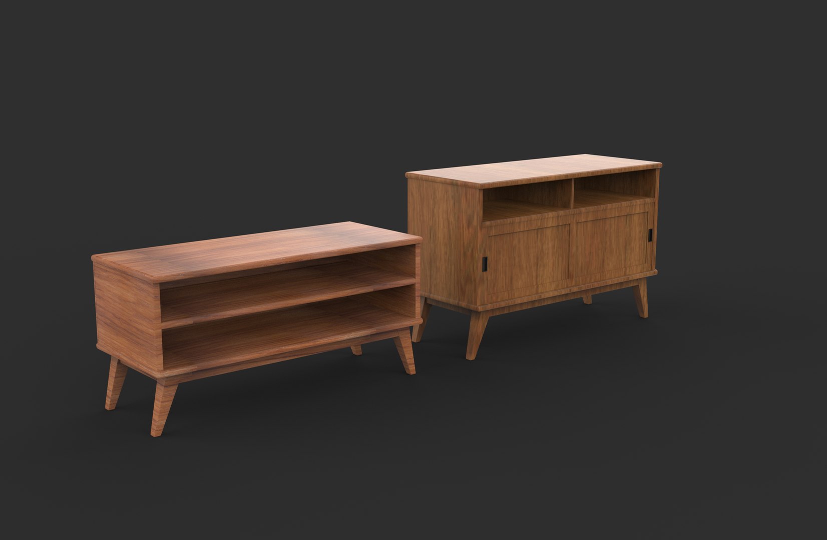 Low Bookcase 3D Model 3D Model - TurboSquid 2506350