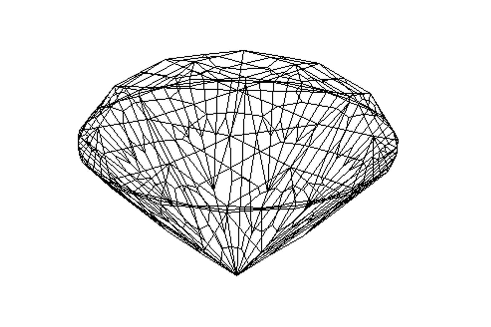 diamond jewel ring 3d dxf