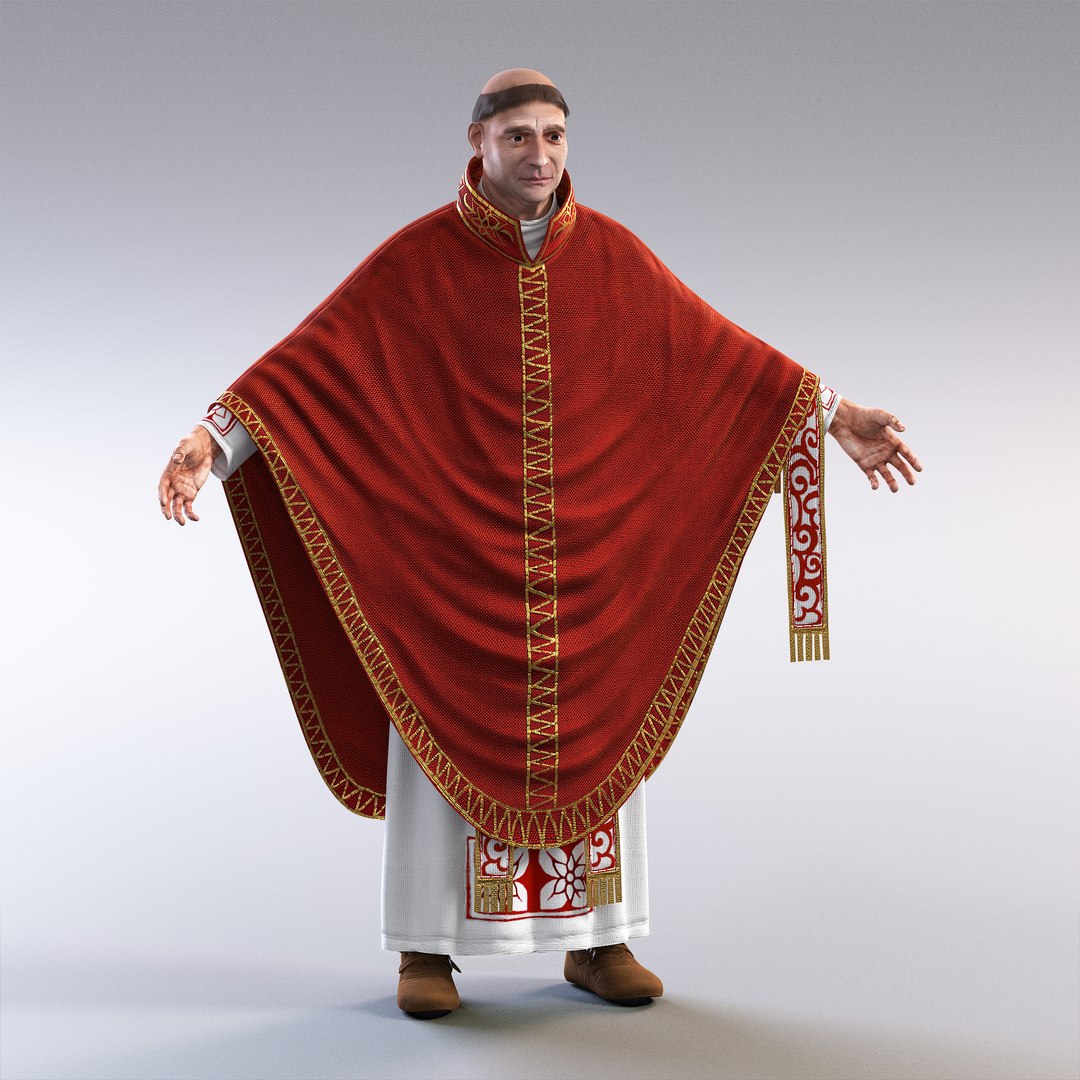 3d Medieval Priest