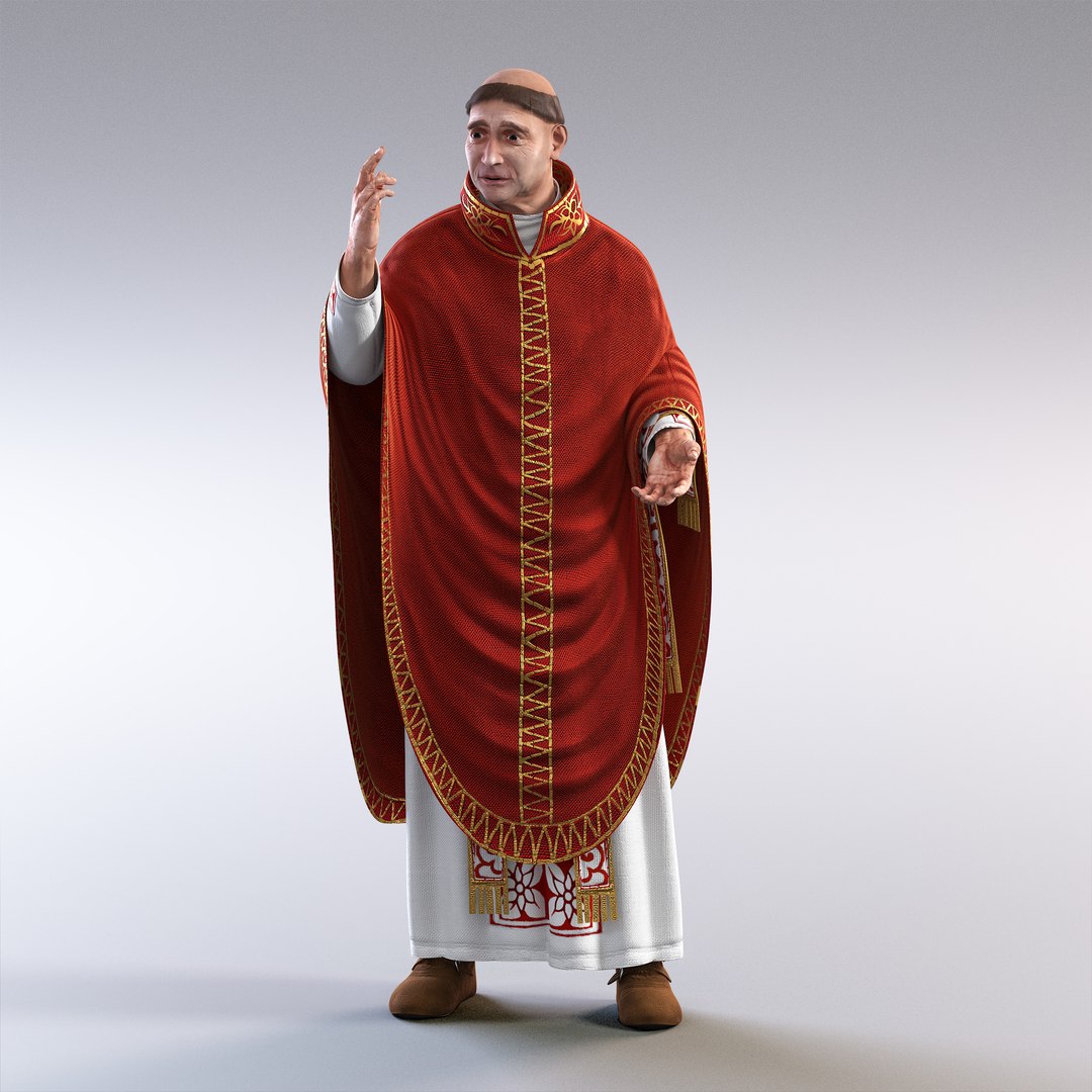 3d Medieval Priest