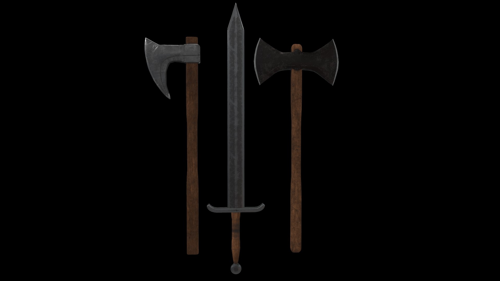 3D Set Medieval Weapons - TurboSquid 1703180