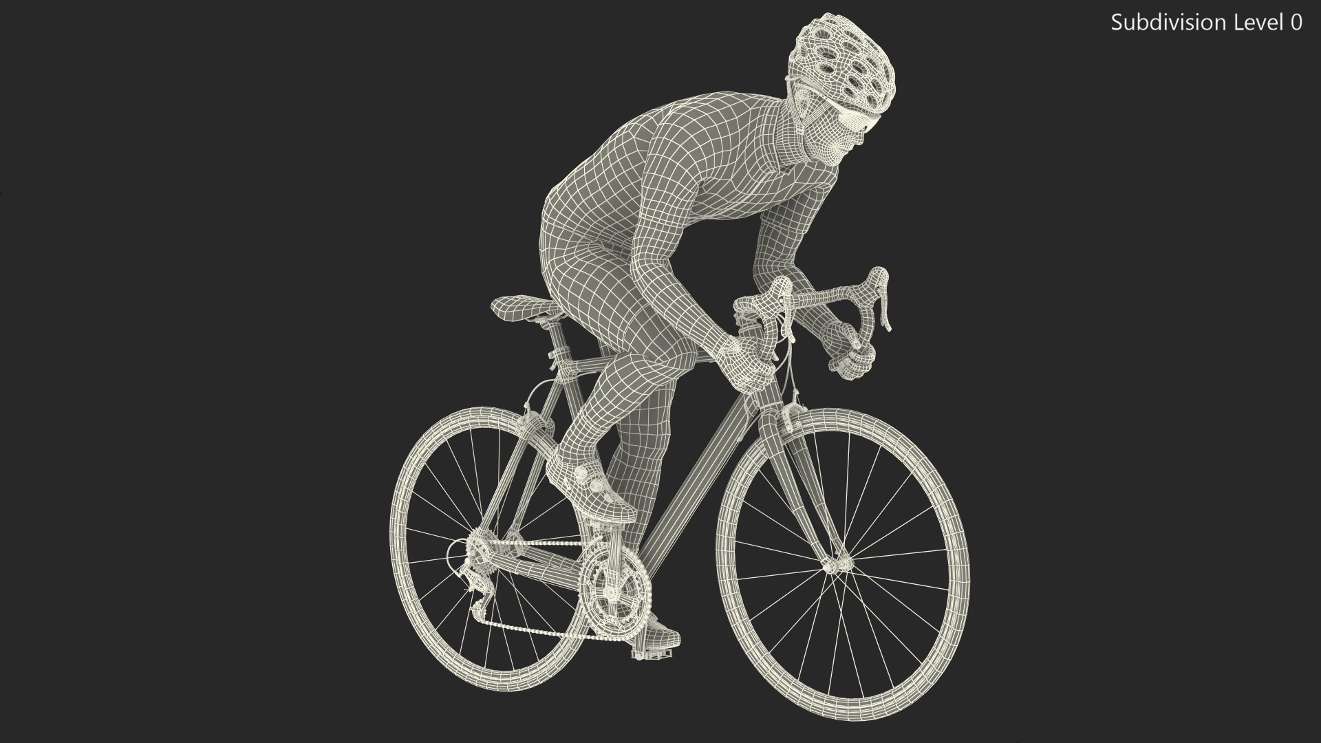 Cyclist riding bike rigged 3D model - TurboSquid 1597175