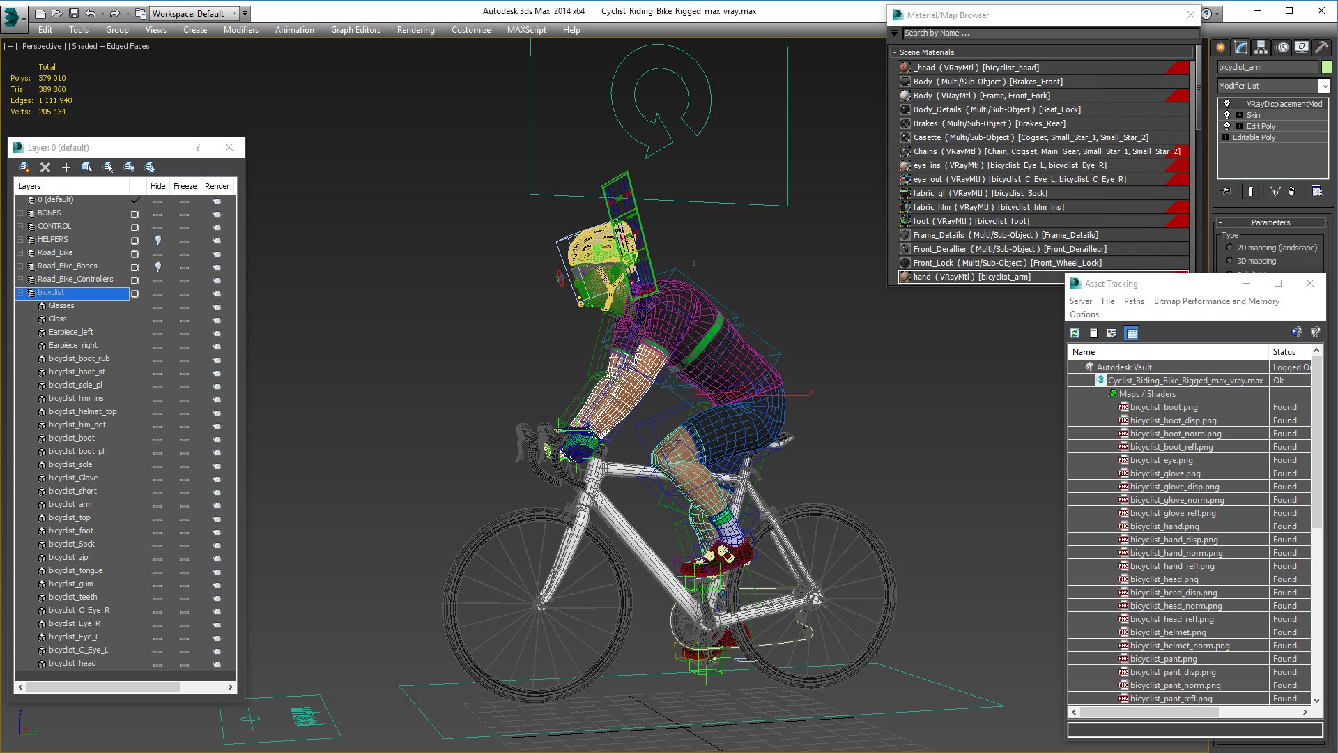 Cyclist riding bike rigged 3D model - TurboSquid 1597175
