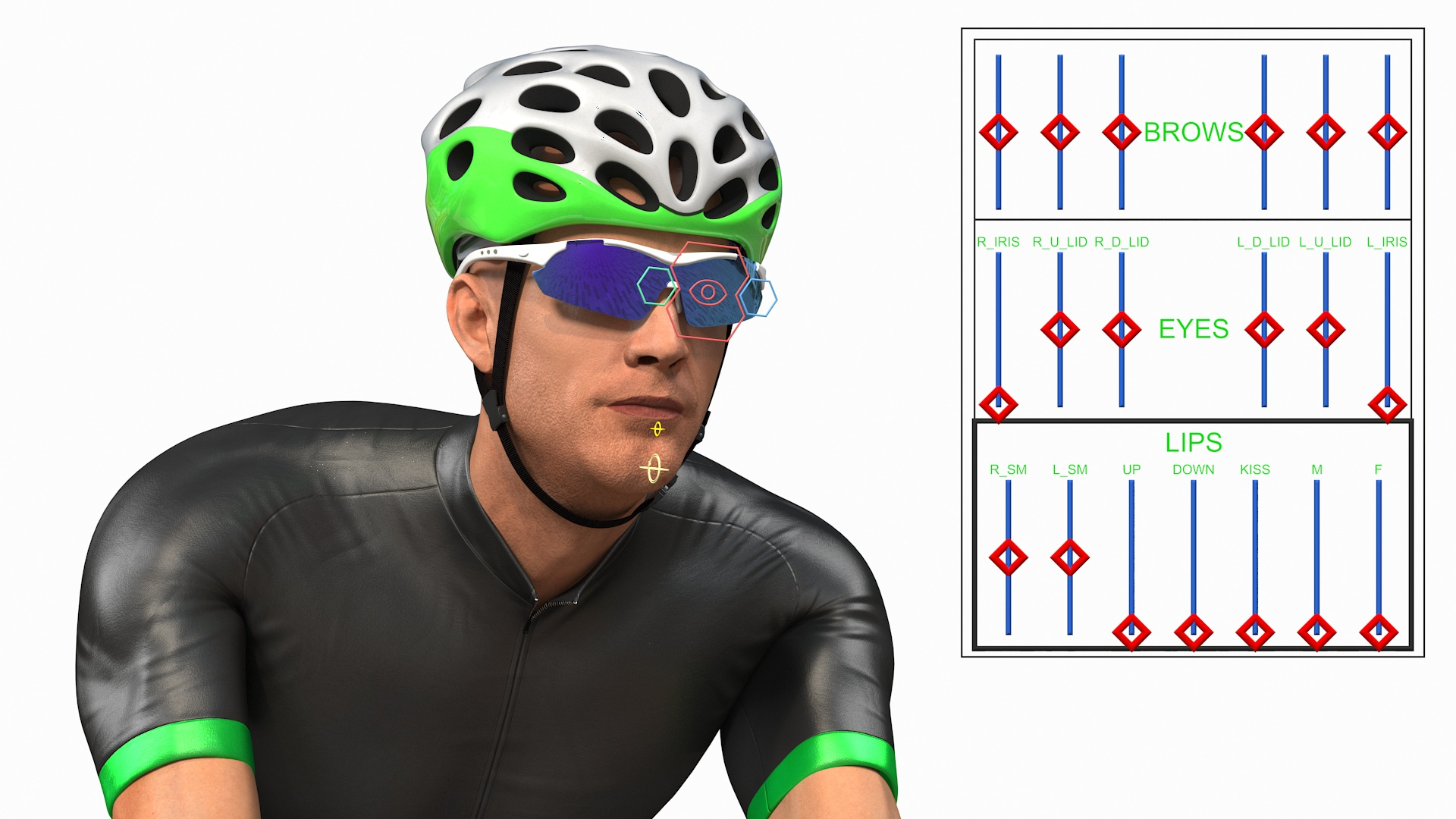 Cyclist riding bike rigged 3D model - TurboSquid 1597175